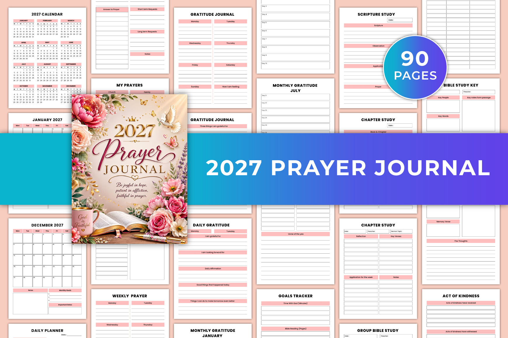 2027 Prayer Journal KDP Graphic Graphic by SR KDP · Creative Fabrica