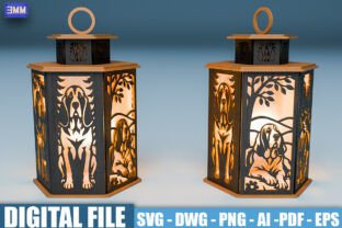 Bloodhound Lantern SVG Bundle · Creative Fabrica