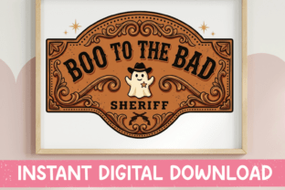 Boo to the Bad Sheriff SVG Graphic by October Second · Creative Fabrica