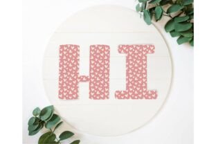 Chunky Alphabet Canva Frame Template Graphic by apearlofagirldesigns ...