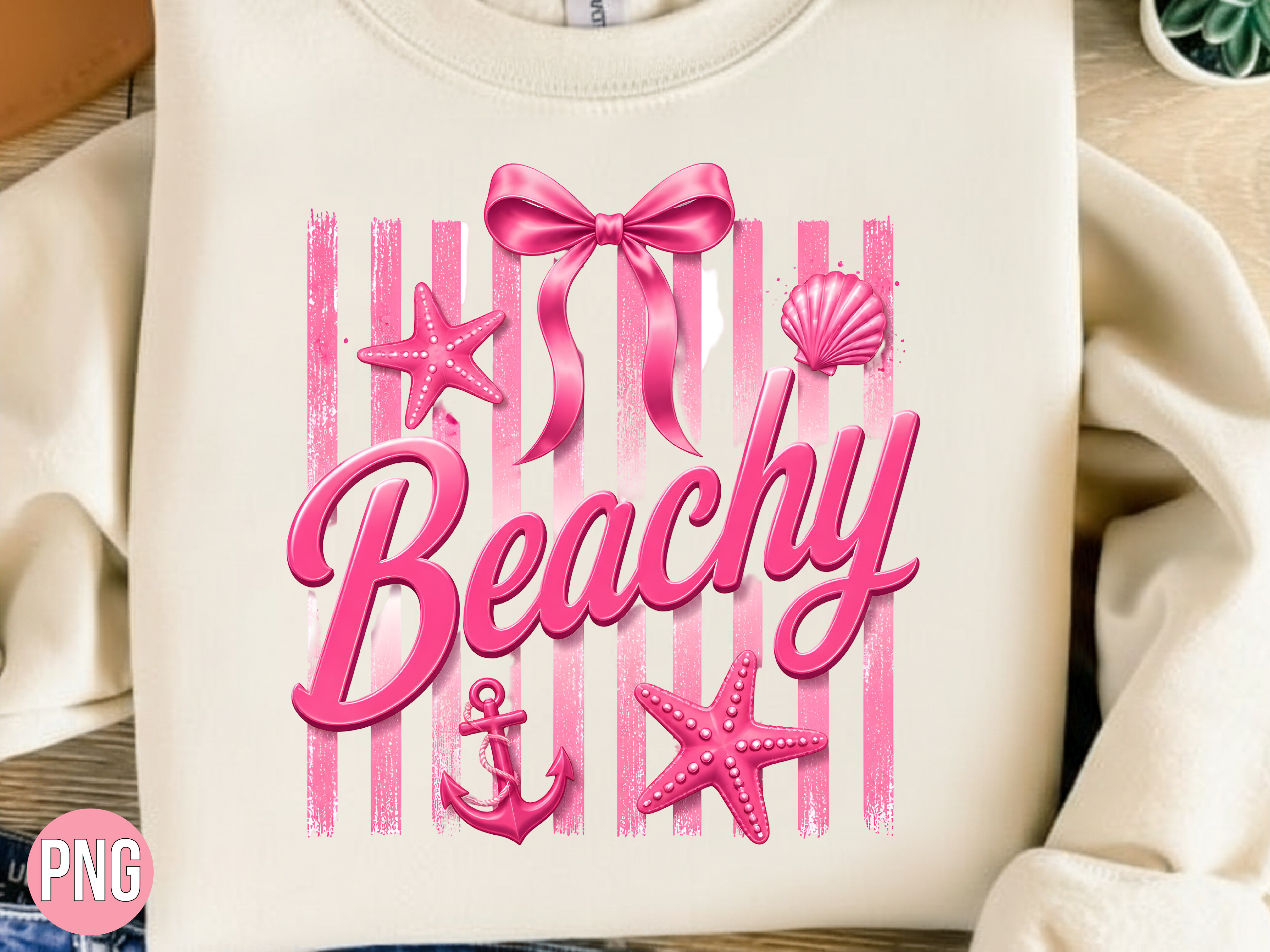 Coquette Pink Beachy PNG Shirt T-shirt Graphic by BEE CREATION ...