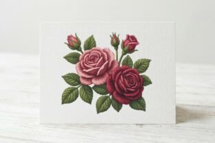 Elegant Floral Dual Rose Botanical PNG Graphic by ArtbyCrystalJennings ...