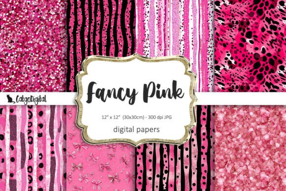 Fancy Pink Digital Background Papers Graphic by CatgoDigital · Creative ...
