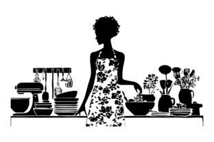 Floral Kitchen Shelf SVG Bundle Graphic by Graphic Divine · Creative ...