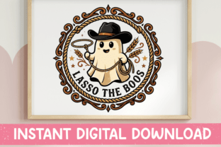 Lasso the Boos Ghost SVG Graphic by October Second · Creative Fabrica