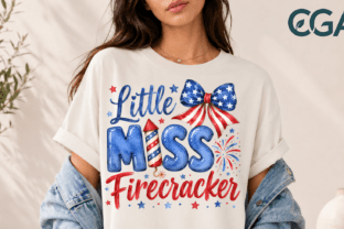 Little Miss Firecracker Bow PNG Graphic by cookgraphicart · Creative ...