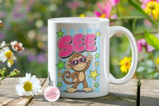 Monkey See Retro Funny Animal Sublimatio Graphic by Summer Digital ...