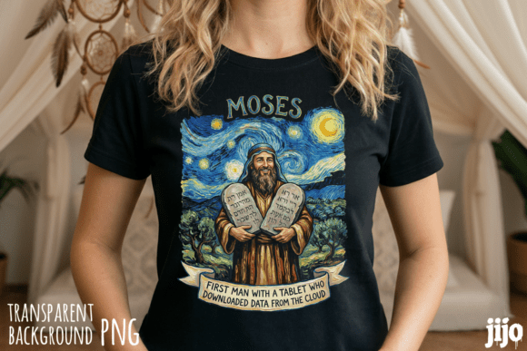 Moses Tablet Cloud Funny PNG Graphic by jijopero · Creative Fabrica