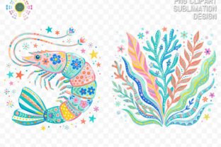Pastel Coastal Sea Life PNG Beach Animal Graphic by MICON DESIGNS ...