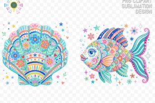 Pastel Coastal Sea Life PNG Beach Animal Graphic by MICON DESIGNS ...