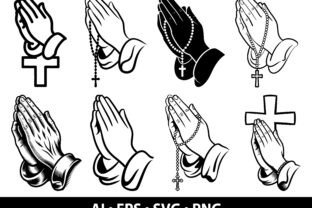 Praying Hands SVG Bundle Graphic by Design Bundle · Creative Fabrica