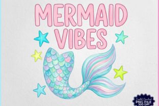 Preppy Mermaid Vibes PNG Graphic by Creative Community · Creative Fabrica