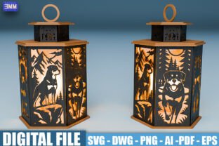 Rottweiler Dog Lantern SVG · Creative Fabrica