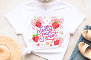 Salty but Sweet PNG Coquette Strawberry Graphic by halendesspublishing ...