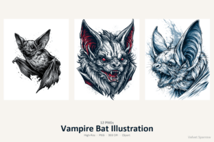 Vampire Bat Illustration Graphic by Velvet.Sparrow · Creative Fabrica