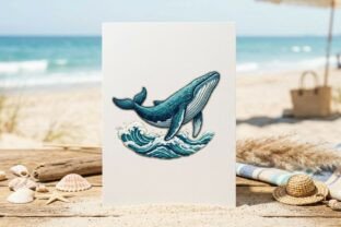 Whale Jumping Ocean Waves PNG Graphic by ArtbyCrystalJennings ...