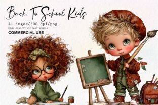Whimsical Back to School Clipart Graphic by Print Magic · Creative Fabrica