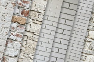 White Brick Textures Digital Paper Graphic by Precision Patterns ...