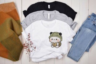 Adorable Panda Hat Baby Turtle · Creative Fabrica
