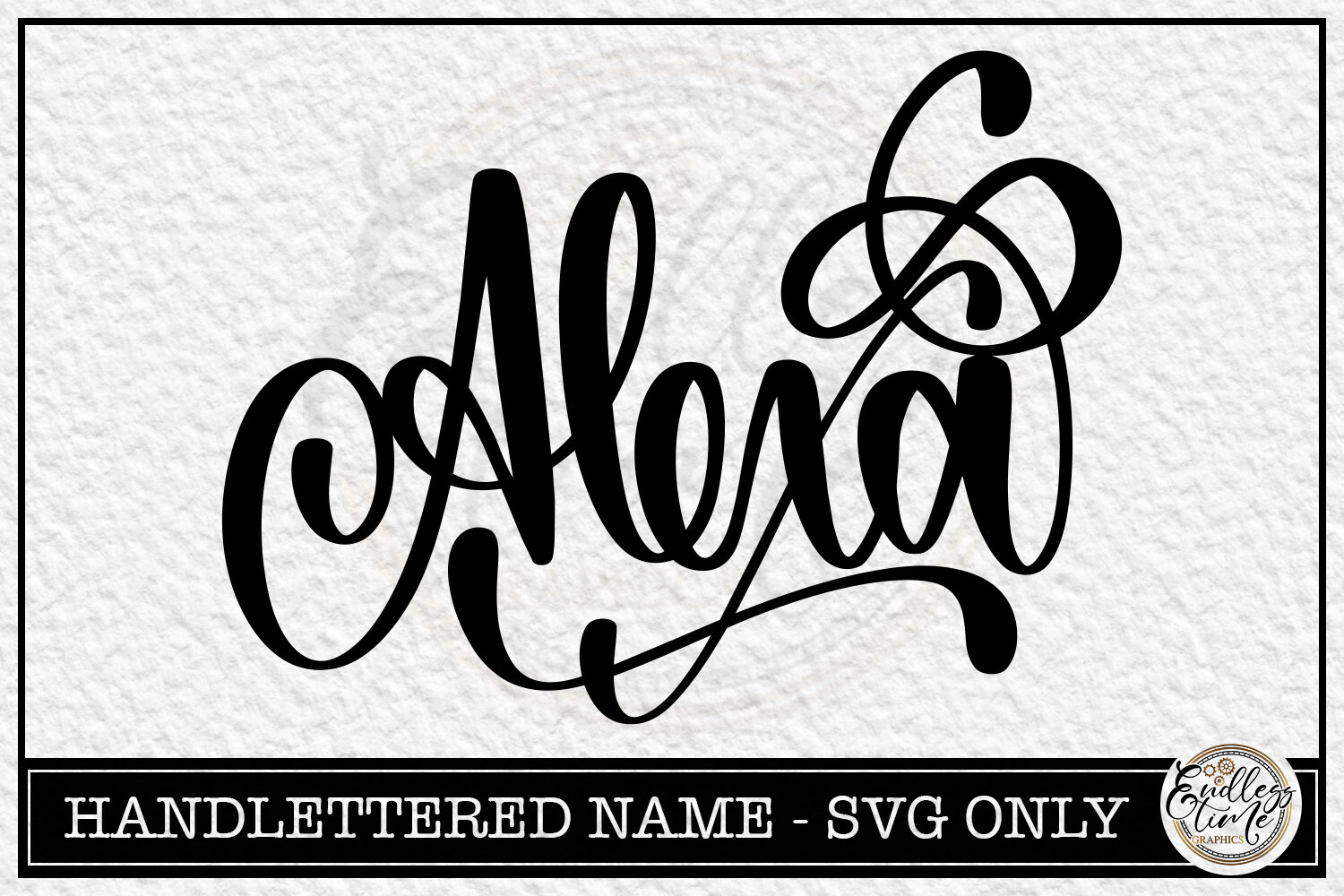 Alexa - Handlettered Name Graphic by Endless Time Graphics · Creative ...