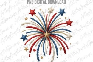 American Patriotic Firework Clipart PNG Graphic by ArtbyCrystalJennings ...