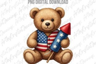 American Patriotic Teddy Bear PNG Graphic by ArtbyCrystalJennings ...