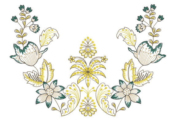 Beautiful Flower Bouquet Embroidery · Creative Fabrica
