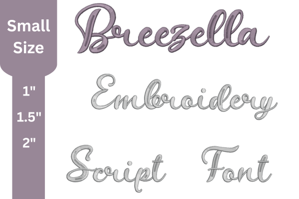Breezella Script Embroidery Font · Creative Fabrica