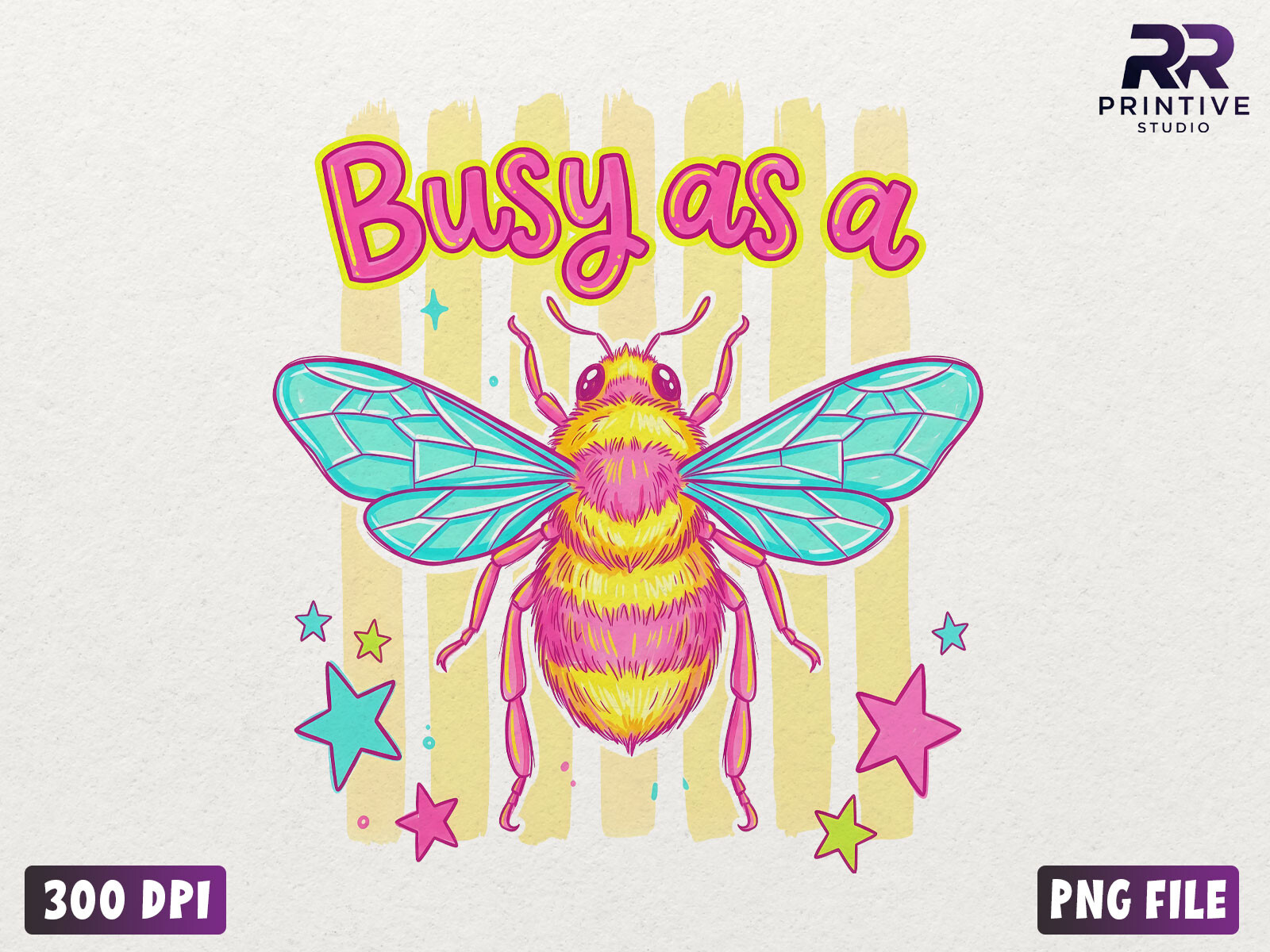 Busy As a Bee Preppy PNG Graphic by RR Printive Studio · Creative Fabrica
