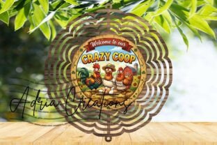 Chicken Door Sign, Funny Wind Spinner Graphic by Adria Creations ...