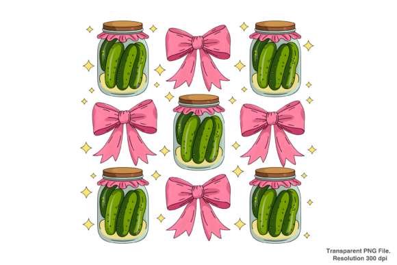 Coquette Bow Pickle PNG, Pink Bow PNG Graphic by Trendy PNG Co ...