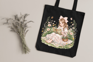 Cottagecore Reading Girl Clipart Graphic by Hamees Store · Creative Fabrica