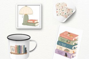 Cozy Reader Lifestyle Clipart Book Lover Graphic by CozyNest Studio ...