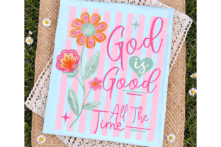 God is Good All the Time PNG,Striped Png Graphic by Bee.design ...