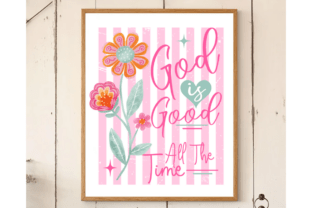 God is Good All the Time PNG,Striped Png Graphic by Bee.design ...