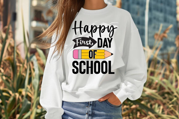 Happy First Day of School SVG Graphic by creative bundle · Creative Fabrica