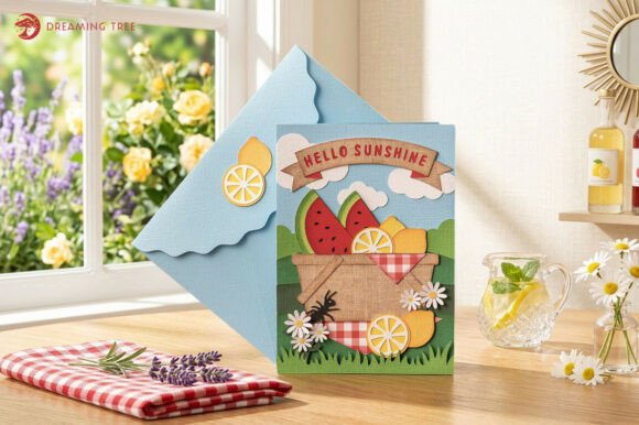 Hello Sunshine Card SVG · Creative Fabrica