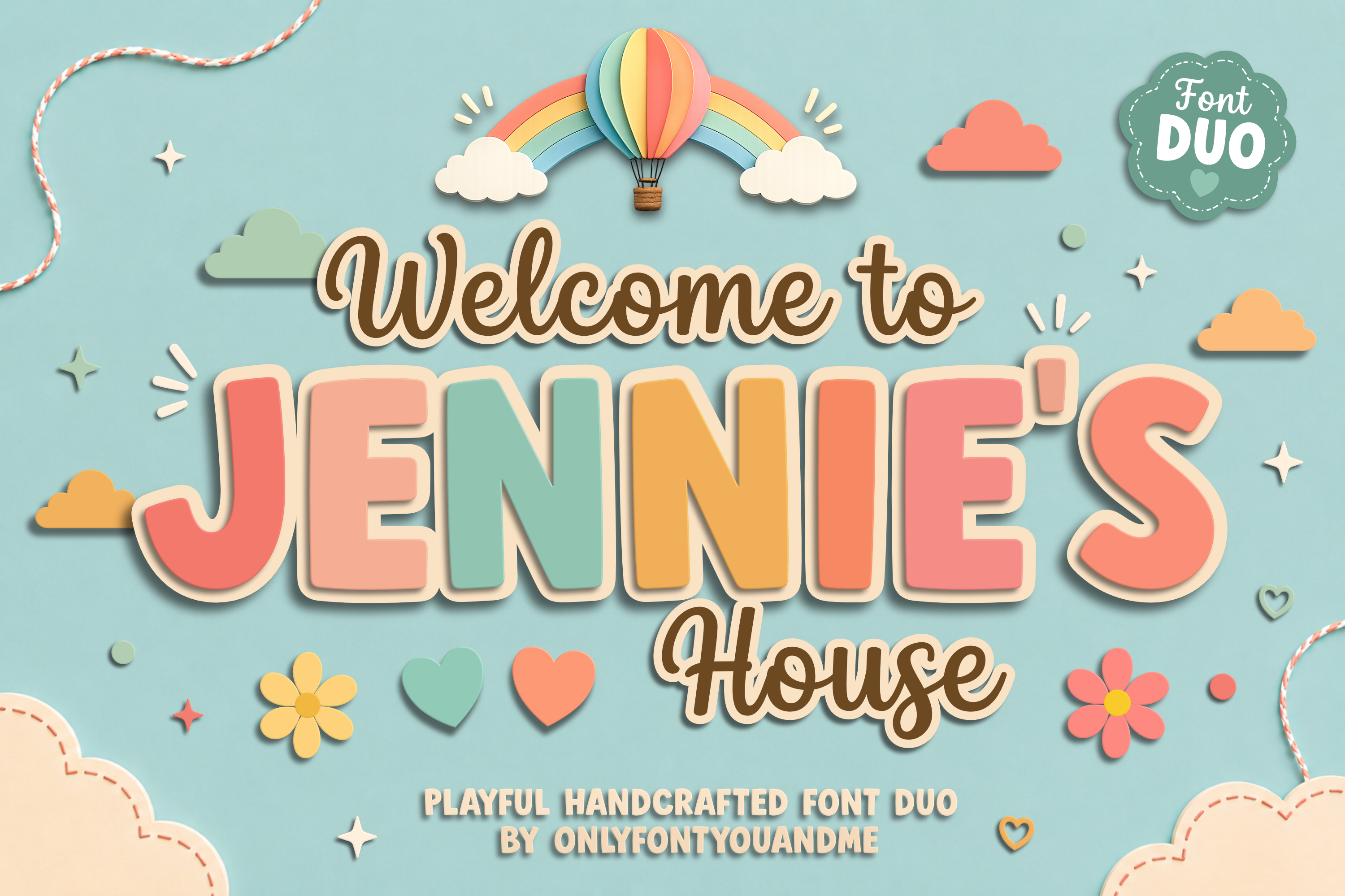 Jennies House Font by onlyfontyouandme · Creative Fabrica