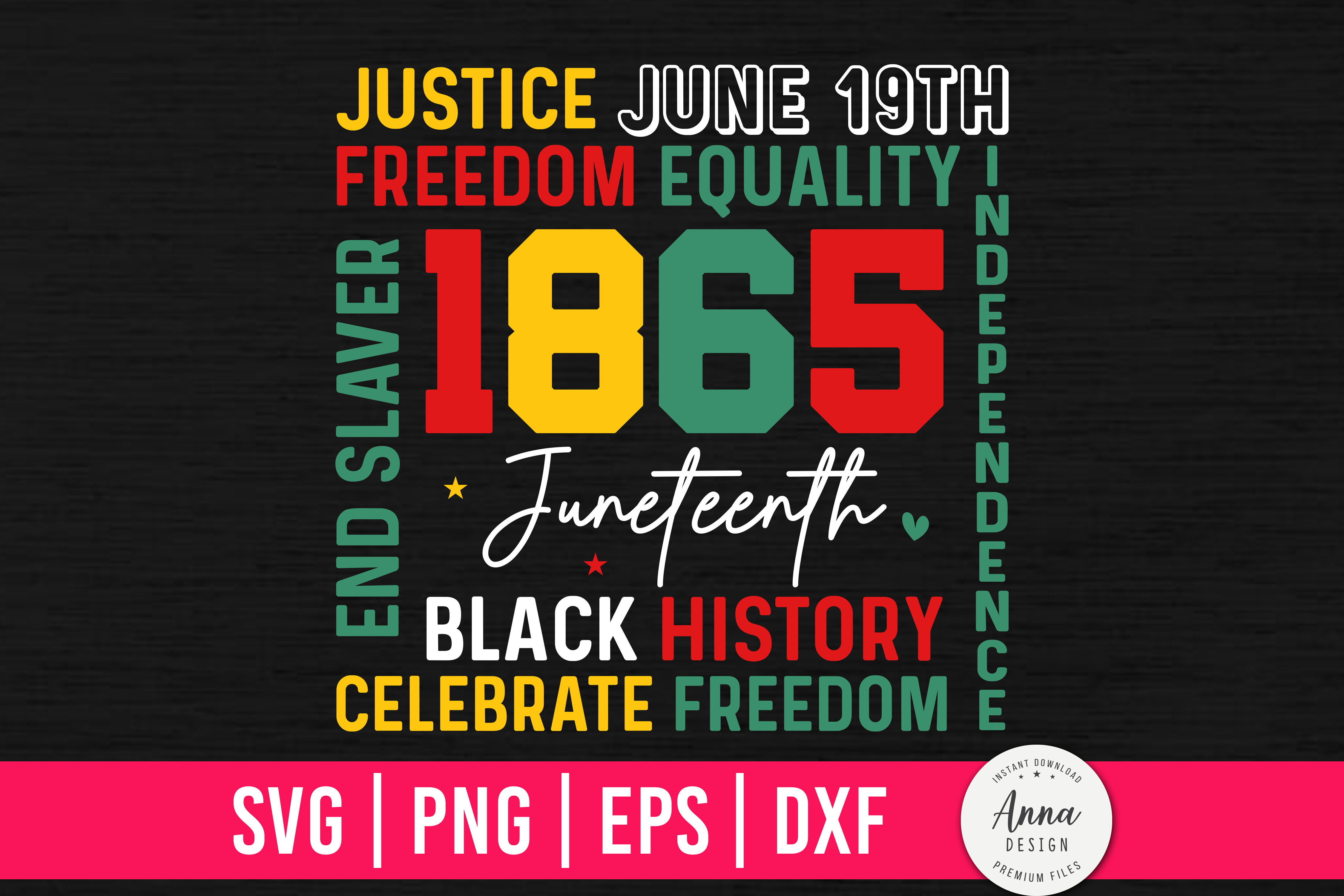 Juneteenth 1865 Celebrate Freedom SVG Graphic by Anna Design · Creative ...
