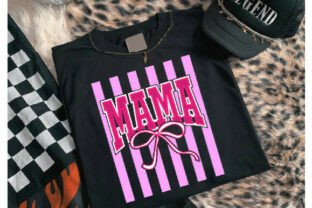 Mama Coquette Pink Bow T-shirt Design Graphic by tee_expert · Creative ...
