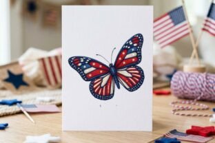 Patriotic American Flag Butterfly PNG Graphic by ArtbyCrystalJennings ...