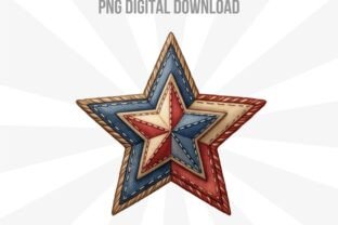 Patriotic Americana Star Clipart PNG Graphic by ArtbyCrystalJennings ...