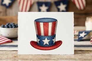 Patriotic Uncle Sam Hat Clipart PNG Graphic by ArtbyCrystalJennings ...