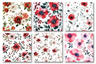 Romantic Seamless Flower Patterns Graphic by Creative Canvas · Creative ...
