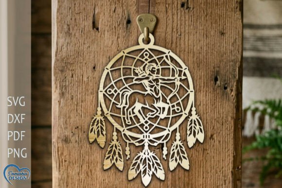 Leo DreamCatcher Laser Cut. · Creative Fabrica