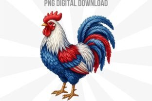 USA Patriotic Farm Rooster Animal PNG Graphic by ArtbyCrystalJennings ...