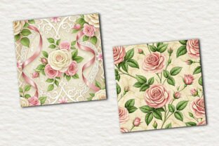 Vintage Pink Coquette Bows Pattern Graphic by Creative Design ...