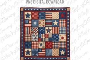 American Patriotic Quilt Block PNG Graphic by ArtbyCrystalJennings ...