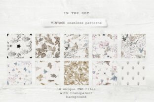 Apothecary Vintage Patterns 10 PNG Graphic by Busy May Studio ...