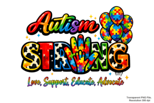 Autism Strong Sublimation PNG Graphic by Trendy PNG Co. · Creative Fabrica